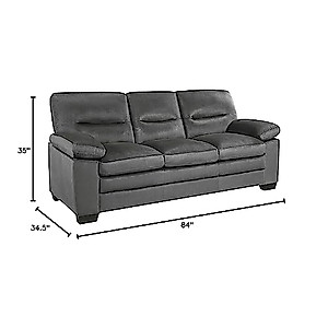 Lexicon Eyre Living Room Sofa, Dark Gray