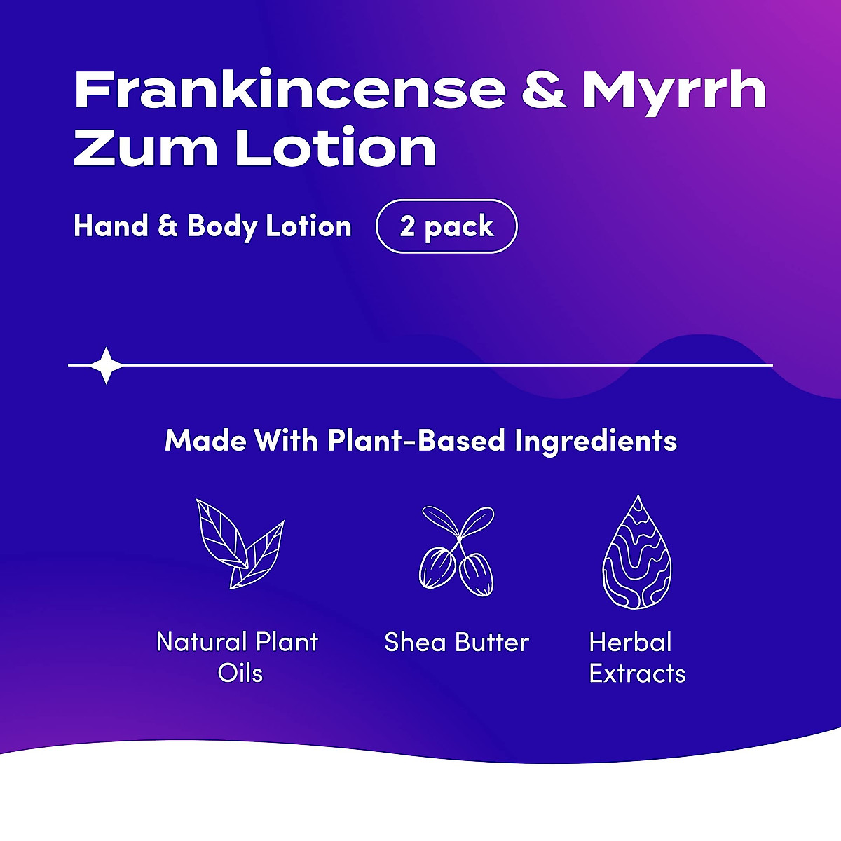Zum Hand and Body Lotion - Frankincense & Myrrh - 6 fl oz (2 Pack)