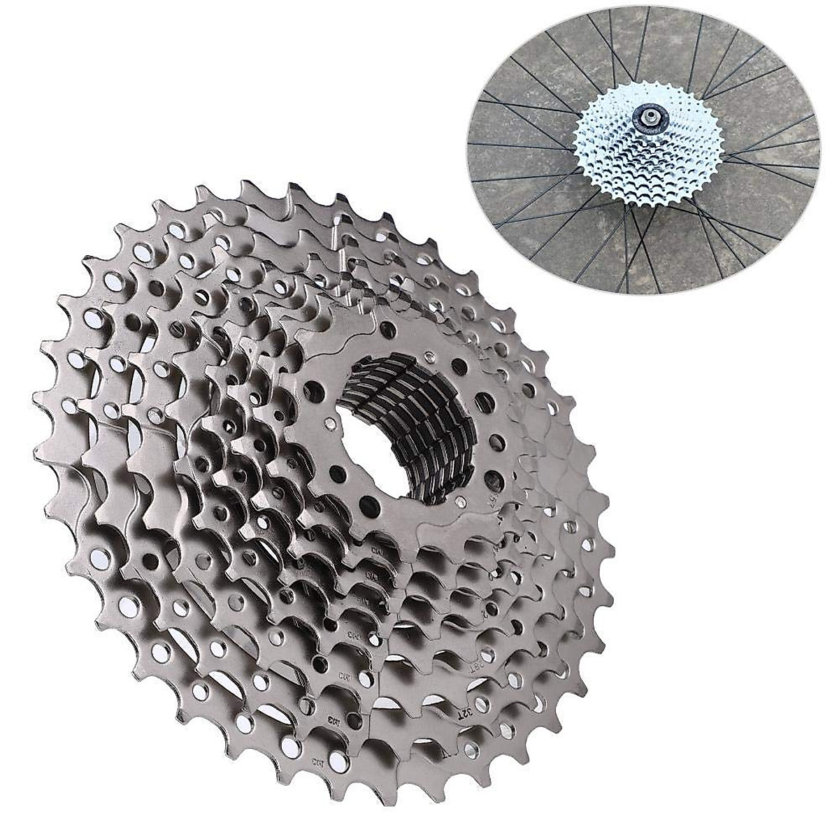 Alomejor Freewheel 9/10/11/12 Speed Freewheel Bike Cassette Mountain Cycling Freewheel Cassette Sprocket Gear (10S 11 36T)