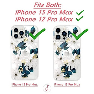Sonix Case for iPhone 13 Pro Max / 12 Pro Max | Compatible with MagSafe | 10ft Drop Tested | Delilah Flower
