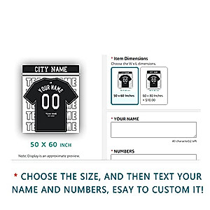 AARONIE 50"x60", Custom Phillies Throw Blanket for Couch Sofa Bed, Personalized MBL Philadelphia Phila Baseball Blanket and Throw, Phillies Gifts for Men