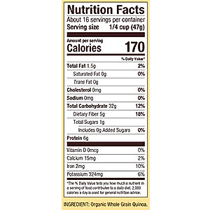 Bob's Red Mill Organic White Quinoa, 26 Ounce (Pack of 3)