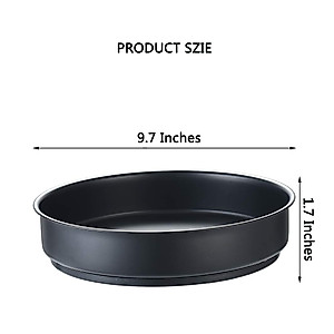 Lazy Susan Turntable Spice Organizer 9", Rotating Spinning Lazy Susans Storage Container For Kitchen Pantry, Counters, Countertop, Shelf, Table, Vanity black