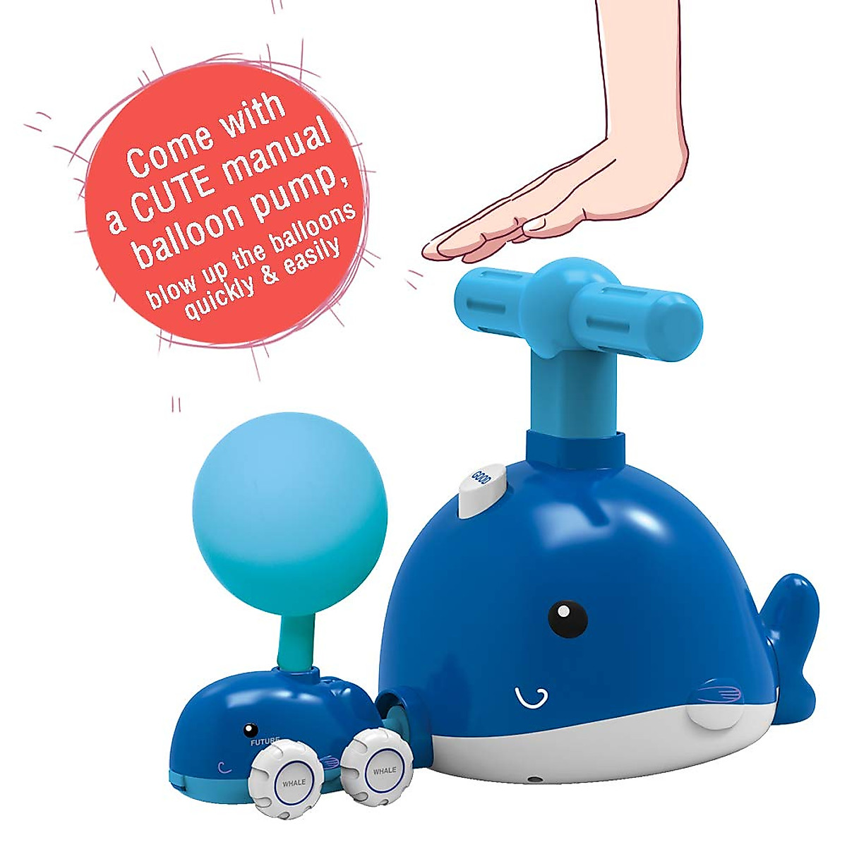 LiKee Balloon Launcher & Powered Racers Car Toy