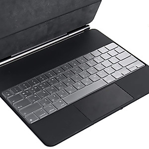 CaseBuy Ultra Thin Keyboard Cover for Apple iPad Air 13-inch (M2 2024) & M2 iPad Pro 12.9 inch 2022 2021 2020 Release with Magic Keyboard(6th 5th 4th Gen), iPad Pro 12.9 Accessories Protective Skin