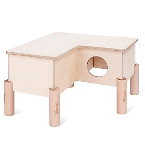 Niteangel Set of Beech Stilts for Elevating & Safely Setting Multi-Chamber Series Maze House (Set of 5 Stilts (4.33'' H))