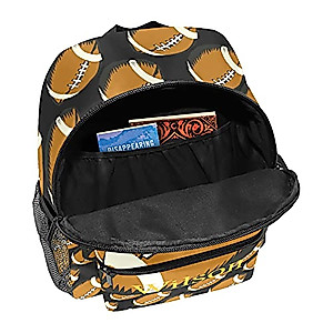 Eiis Sports Pattern Football Personalized School Backpack for Kid-Boy /Girl Toddler Daypack Kindergarten Travel Bookbag