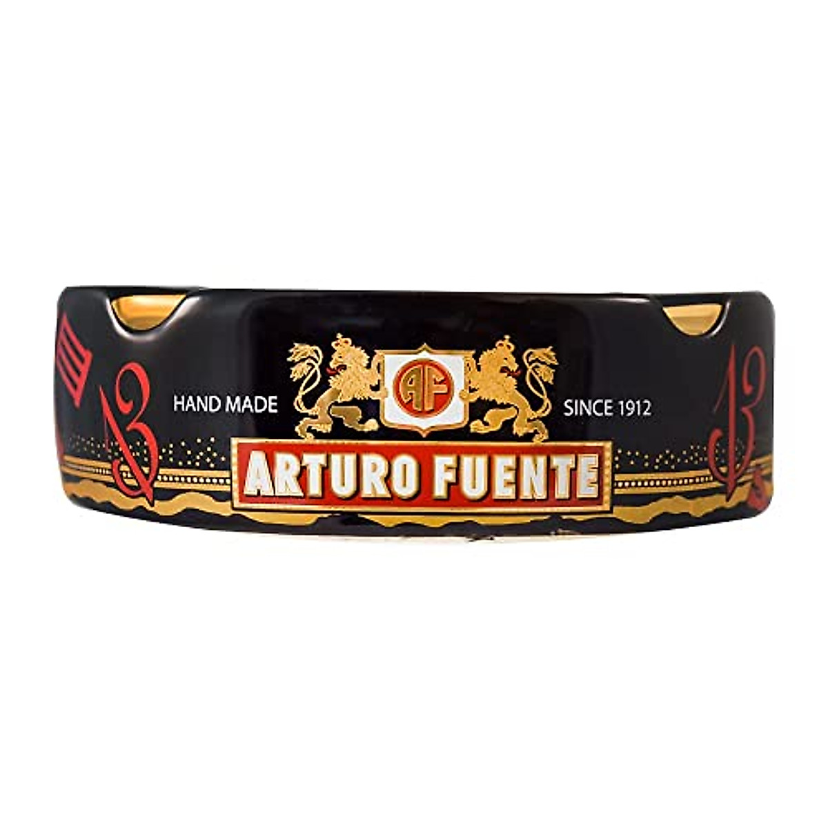 Limited Edition Large 8.75" Arturo Fuente Porcelain Cigar Ashtray Black