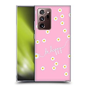 Head Case Designs Officially Licensed Monika Strigel Pink Happy Daisy Soft Gel Case Compatible with Galaxy Note20 Ultra / 5G