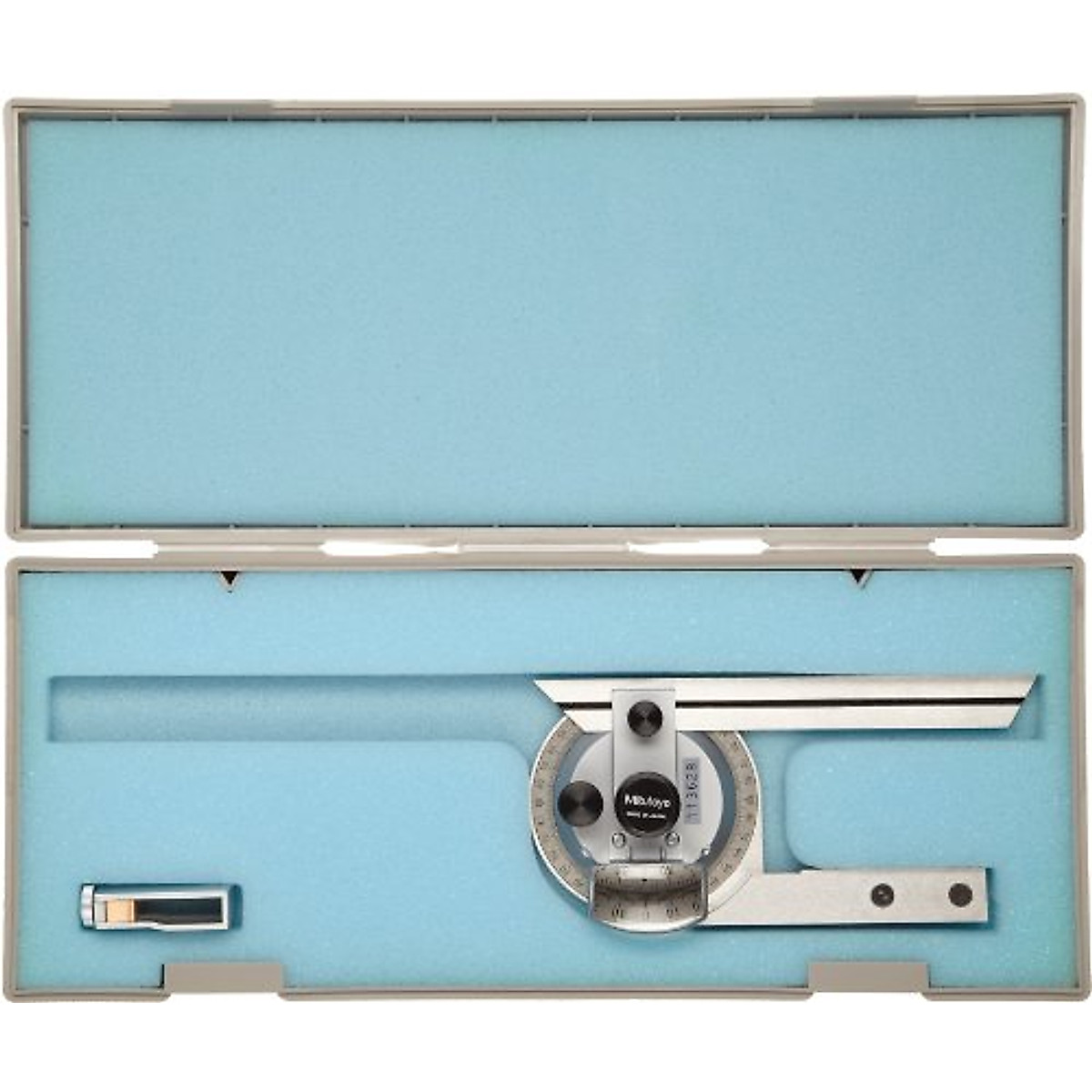 Mitutoyo 187-904, Universal Bevel Protractor, 6" Blade, 5 minute Vernier Resolution