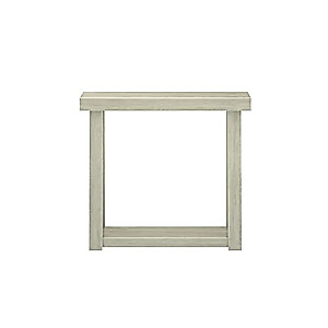 Plank+Beam Solid Wood Console Table with Storage, 36 Inch, Sofa Table with Shelf, Narrow Entryway Table for Hallway, Behind The Couch, Living Room, Foyer, Easy Assembly, Seashell