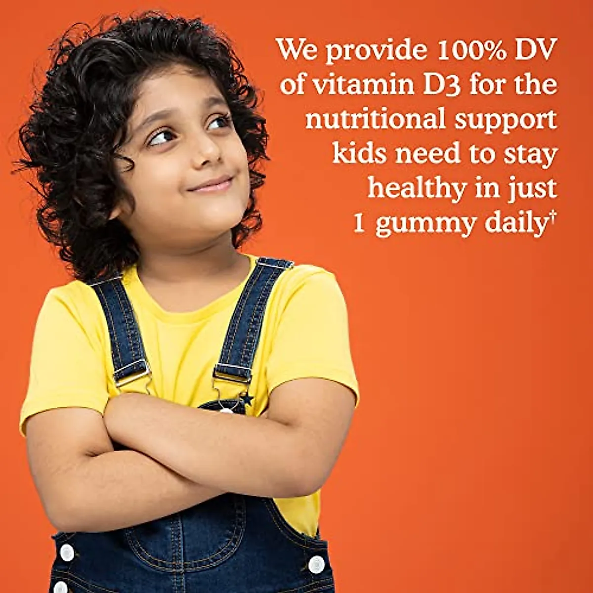 Garden of Life Kids Organic Vitamin D3 Gummies with 800 IU (100% Daily Value) for Strong Bones, Teeth, Brain & Immunity – Non-GMO, No Gluten, Vegetarian, Sugar Free, Orange Flavor, 60 Servings