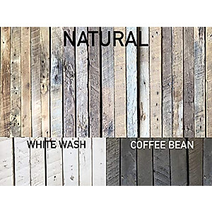 Urban Legacy Accent Floating Shelves | Reclaimed Wide Plank Barn Wood with Floating Brackets | Set of 2 (Natural, 36" x 7" x 2")