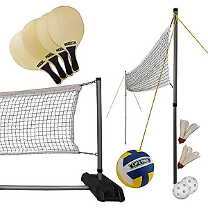 Lifetime 90541 Volleyball, Paddle Badminton, & Pickleball Set