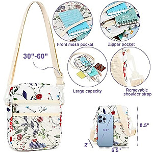 Bluboon Backpack for School Girls Primary School Bag for Kids Teens Casual Daypack Bag with Crossbody Purse Messenger Bag(Purple Floral)