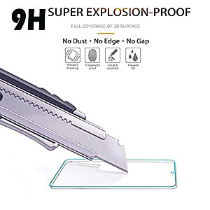 beukei (3 Pack) Compatible for LG K51 Screen Protector Tempered Glass, for LG Q51/ LG Reflect Screen Protector, Anti Scratch, Bubble Free