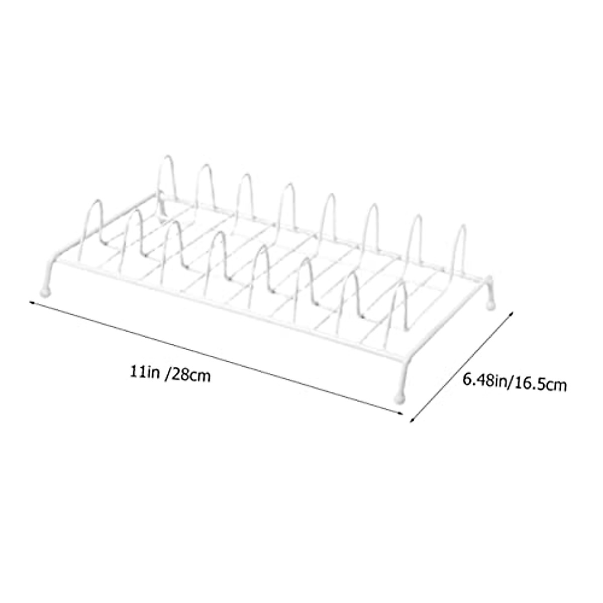 Cabilock 2pcs Dish Rack Pan Holder Desktop Stand Sink Dish Rack Dish Strainer Dishes Organizer Rack Plate Storage Rack Dish Holder Dish Stand Iron Draining Plate Stand Tableware Countertop