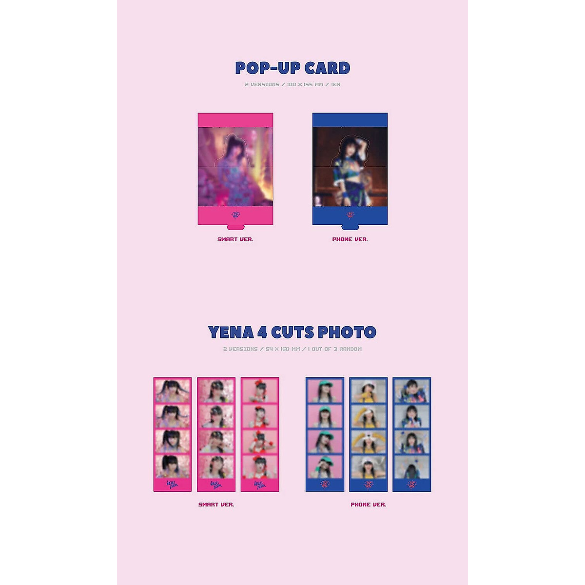 Dreamus YENA - SMARTPHONE (2nd Mini Album) CD (SMART+PHONE ver. SET)