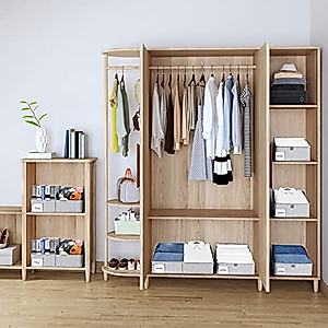 homsorout 3 packs small trapezoid storage bins, blended