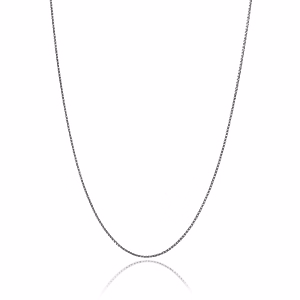 Bling For Your Buck Sterling Silver Chain Necklace for Women and Men | Thin Italian Box Chain 0.7mm 925 Silver Necklace Chain | Choose Length 14 inch - 40 inch | 22 inch Size
