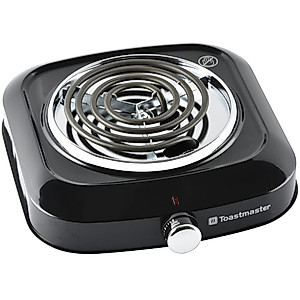 Toastmaster Single Burner with Coil Top, Black