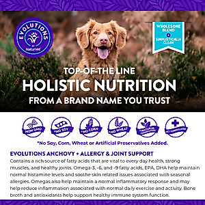 NaturVet Evolutions Anchovy + Allergy & Joint Support 90ct Soft Chews for Dogs - Anchovy Oil, Bone Broth - Helps Maintain Normal Histamine Levels - Helps Support Normal Inflammatory Response