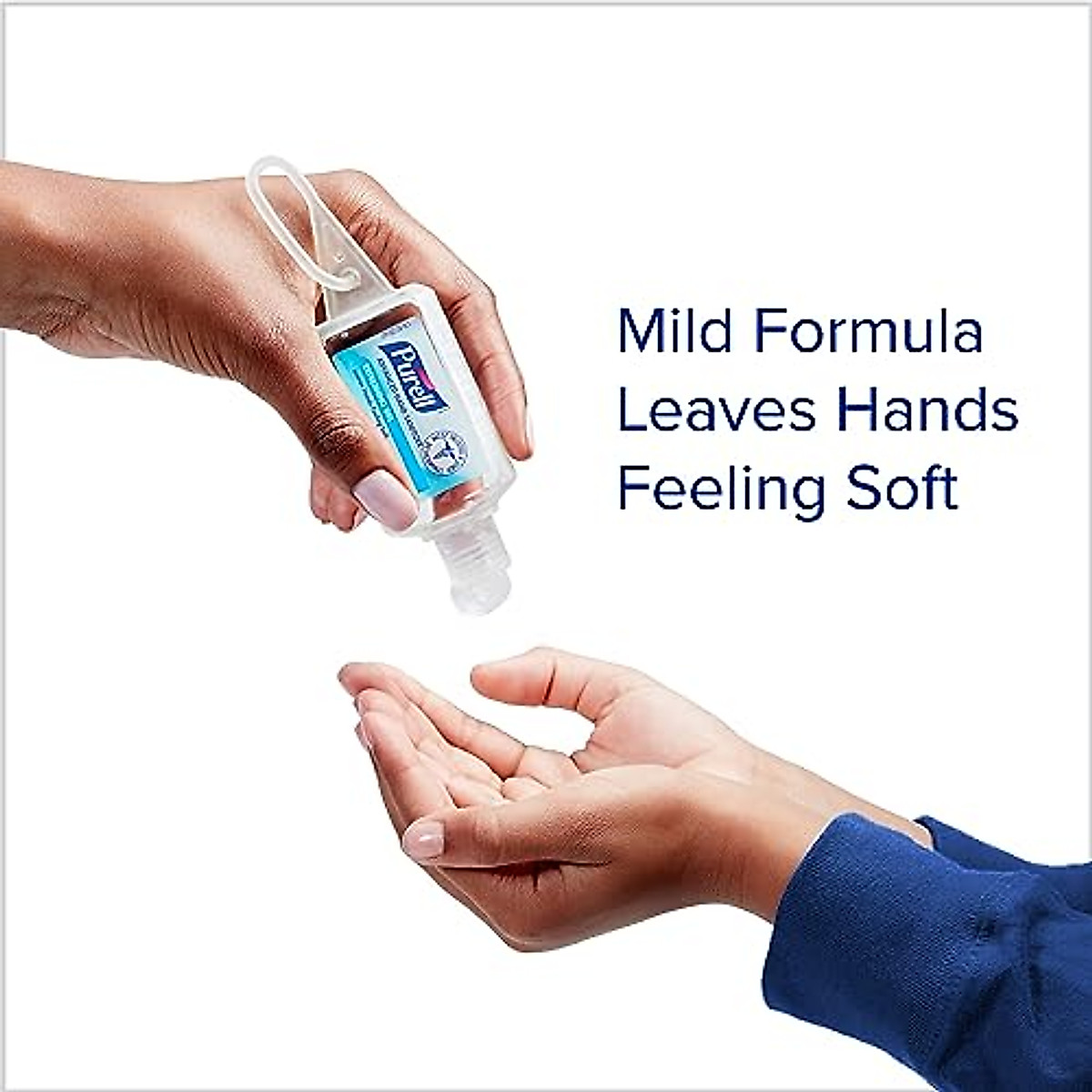 Purell Advanced Hand Sanitizer Variety Pack, Naturals and Refreshing Gel, 1 Fl Oz Travel Size Flip-Cap Bottle with Jelly Wrap Carrier (Pack of 8), 3900-09-ECSC
