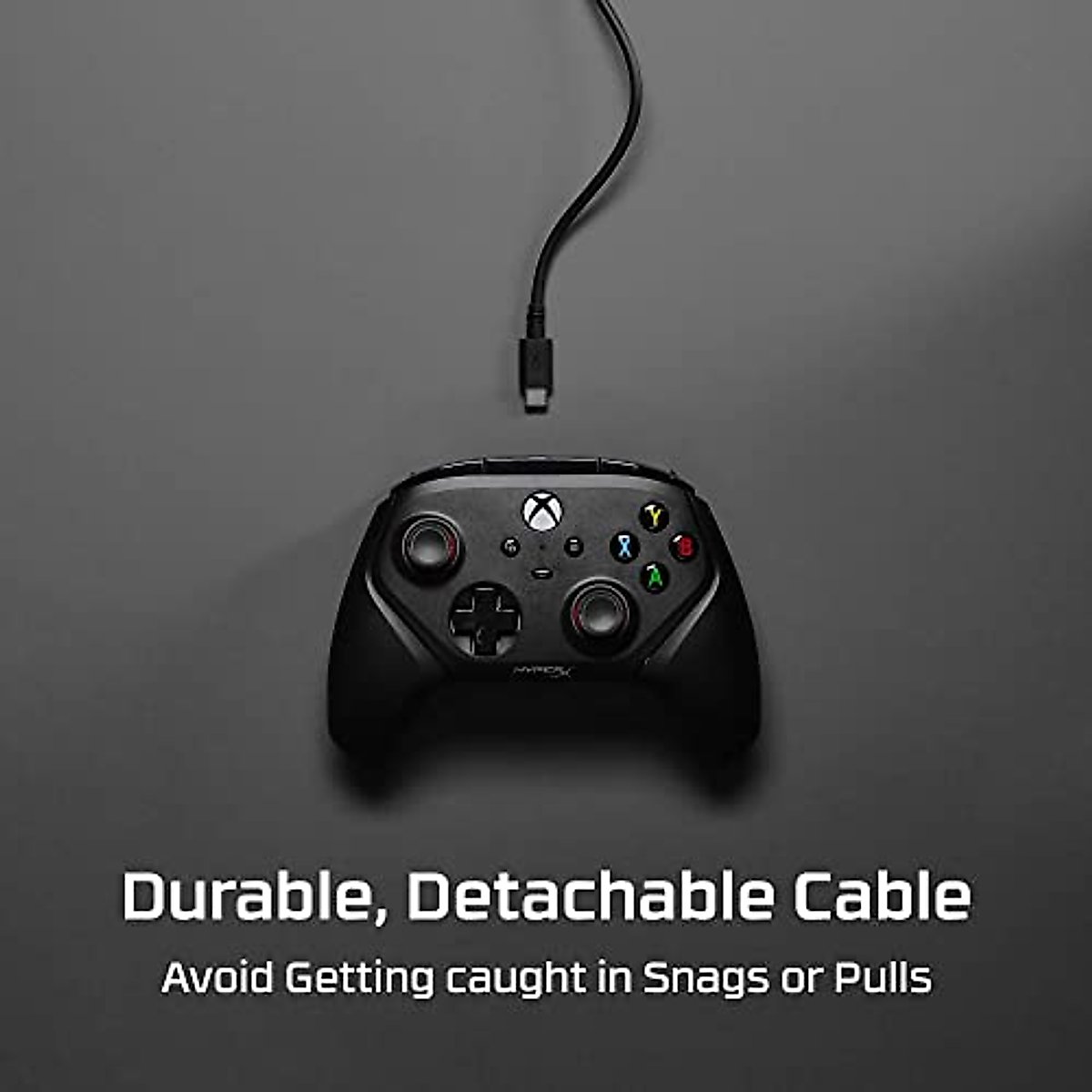 HyperX Clutch Gladiate – Wired Controller for Xbox One, Xbox Series X|S, PC, Officially Licensed by Xbox, Dual Trigger Locks, Programmable Buttons, Dual Rumble Motors