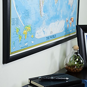 Craig Frames Wayfarer, Classic World Push Pin Travel Map