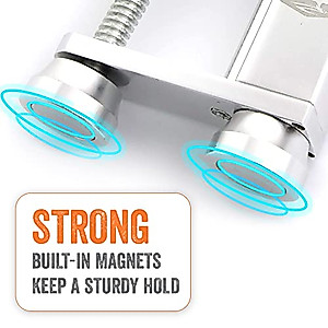 Yukon Glory Bright and Durable Magnetic LED Grill Light for Grilling and BBQ, Attaches Magnetically or with Built in Clamp, Long Flexible Gooseneck, Perfect for Blackstone Grills