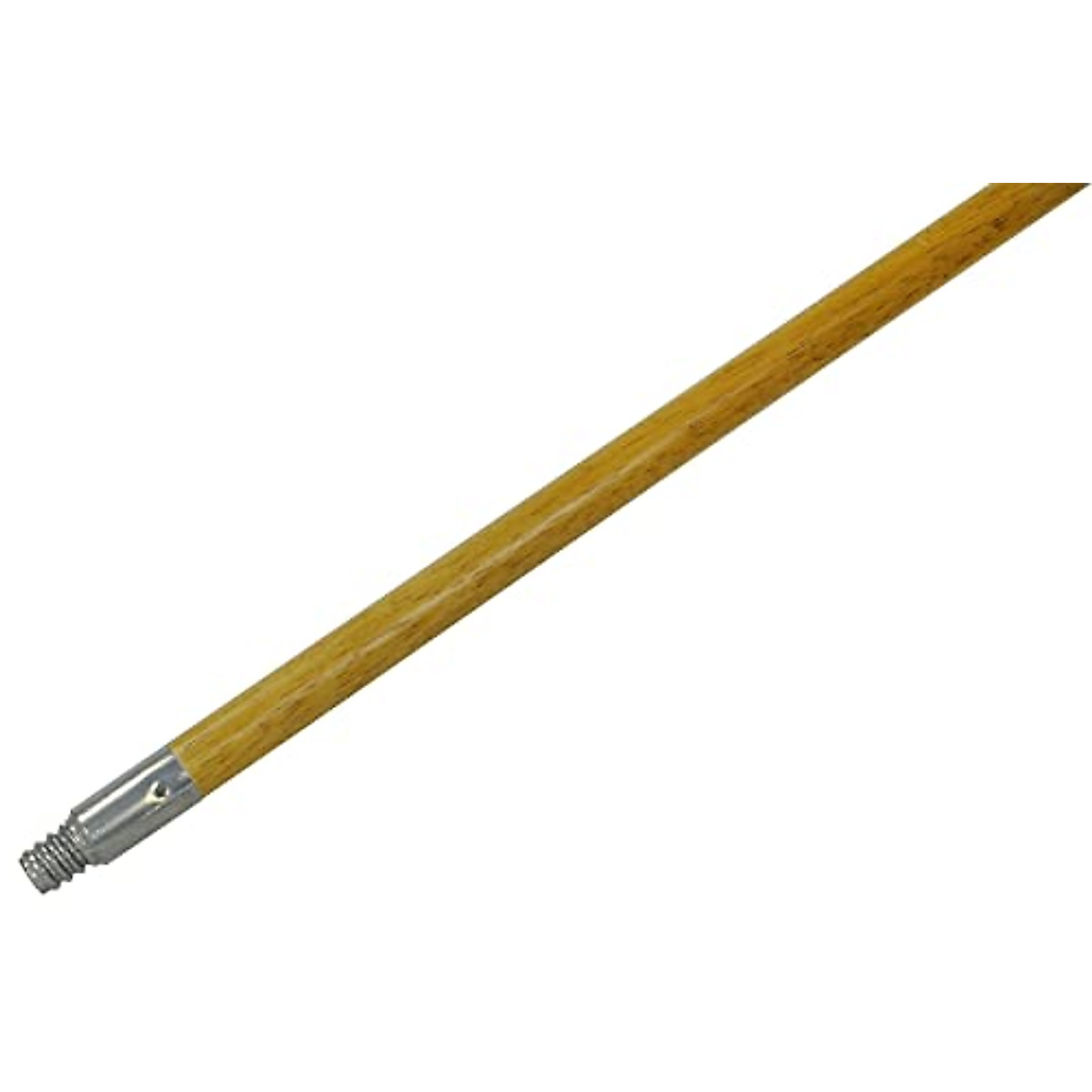 Rubbermaid Commercial Products Lacquered-Wood Broom Handle With Threaded Metal Tip, Natural for Floor Cleaning/Sweeping in Home/Office 60in