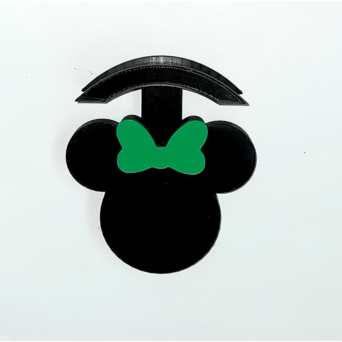 One 1 Decorative Girl Bow Mouse Head Cruise Ship Cabin Magnetic Hooks - Heavy Duty Neodymium, Strong 60 Lbs Metal Wall Hanging Swimsuits, Towels, Keys, Bags, Or Coats - Travel Essentials Disney Cruise