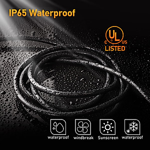 AMUFER 10Ft Extension Cord for Bug Zapper, 3 Prong Super Power Cord for Mosquito Zapper and Other Electronics