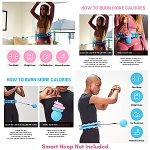 PINK VARIATIONS Smart Exercise Rings - Hoop Extra Weight - Hand Exerciser– Pilates Ring - Grip Strength Trainer Compatible with Smart Weighted Hoop Extra Weight-Ideal for Fitness, Rehabilitation, Yoga