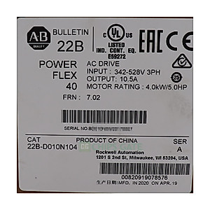 2021-2022 40 4 kW 5 AC Drive 22B-D010N104