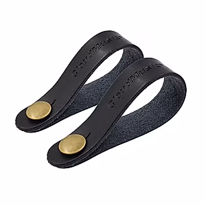 CLOUDMUSIC Ukulele Strap Guitar Strap Button Headstock Adapter 2pcs For Soprano Concert Tenor Baritone Ukulele Acoustic Guitar (black)
