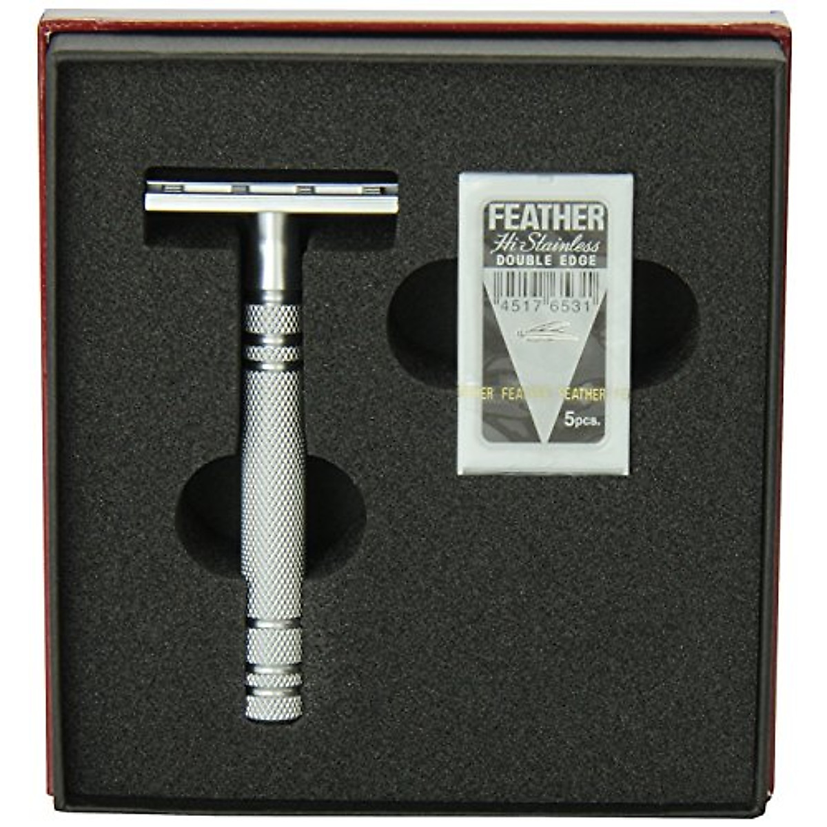 Feather Stainless Steel Double Edge Razor AS D2