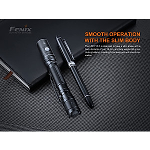Fenix LD22 V2 800 Lumen Slim LED Tactical Flashlight, Rechargeable Battery, 2 X AA Batteries with EdisonBright Charging Adapter
