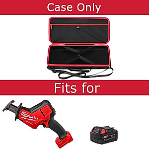 Mchoi Hard Case Suitable for Milwaukee M18 FUEL Cordless Hackzall Reciprocating Saw 2719-20, Waterproof Shockproof Milwaukee Tools Protective Case, Case Only
