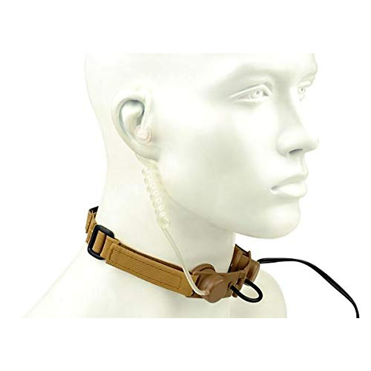 Armorwerx Covert Military Throat Mic Headset (Tan)
