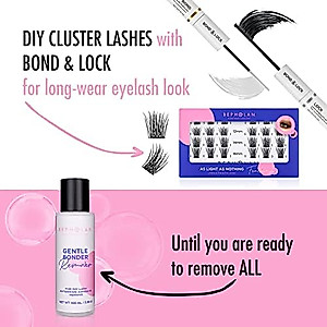 BEPHOLAN Cluster Lash Glue Remover 100ml, DIY Eyelash Extension Remover, Bond & Seal Adhesive Professional & Self Use, for Sensitive Eyes, Eye Makeup & Mascara Remover