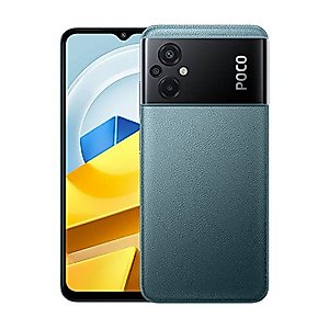Xiaomi Poco M5 4G LTE GSM (128GB + 6GB) 50MP Triple Camera 6.58" Octa Core (Only Tmobile Mint Tello USA Market) Global Unlocked + (w/Fast 51w Car Charger) (Green (Global Version))