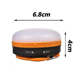 QWK Camping Lights Portable Lamp Outdoor Camping Light Lanterna Flashlight Hiking Night Lights Torch Light 5 Mode Magnet Hook Reading Lamps Tent Lamp