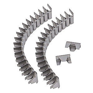 House2Home 40 Pack Upholstery Stay Wire Clips for Sofa, Couch, and Chair Spring Repair, Includes Instructions, Connectors to Attach Springing Wire to Springs