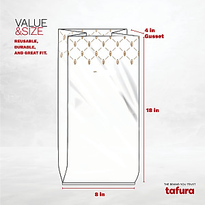 Bread Bags (100 Count) Bread Bags for Homemade Bread, Plastic Bread Bags with Twist Ties, 100 Clear Storage Bags, BPA Free