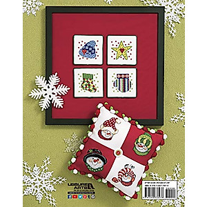 Leisure Arts XStitch Holiday OrnmntsGalorBk