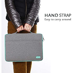 ProCase 14-15.6 Inch Laptop Sleeve Case Protective Bag, Ultrabook Notebook Carrying Case Handbag for MacBook Pro 16" 14" 15" 15.6" Dell Lenovo HP Acer ASUS Samsung Chromebook Computer -Light Grey