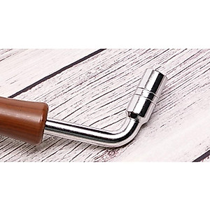 Professional Piano Tuner Spanner L Shape Piano Tuning Hammer Lever Wrench Hardwood Handle Guzheng Repair Tool Llave Afinar Piano Tuner Wrench Tuner
