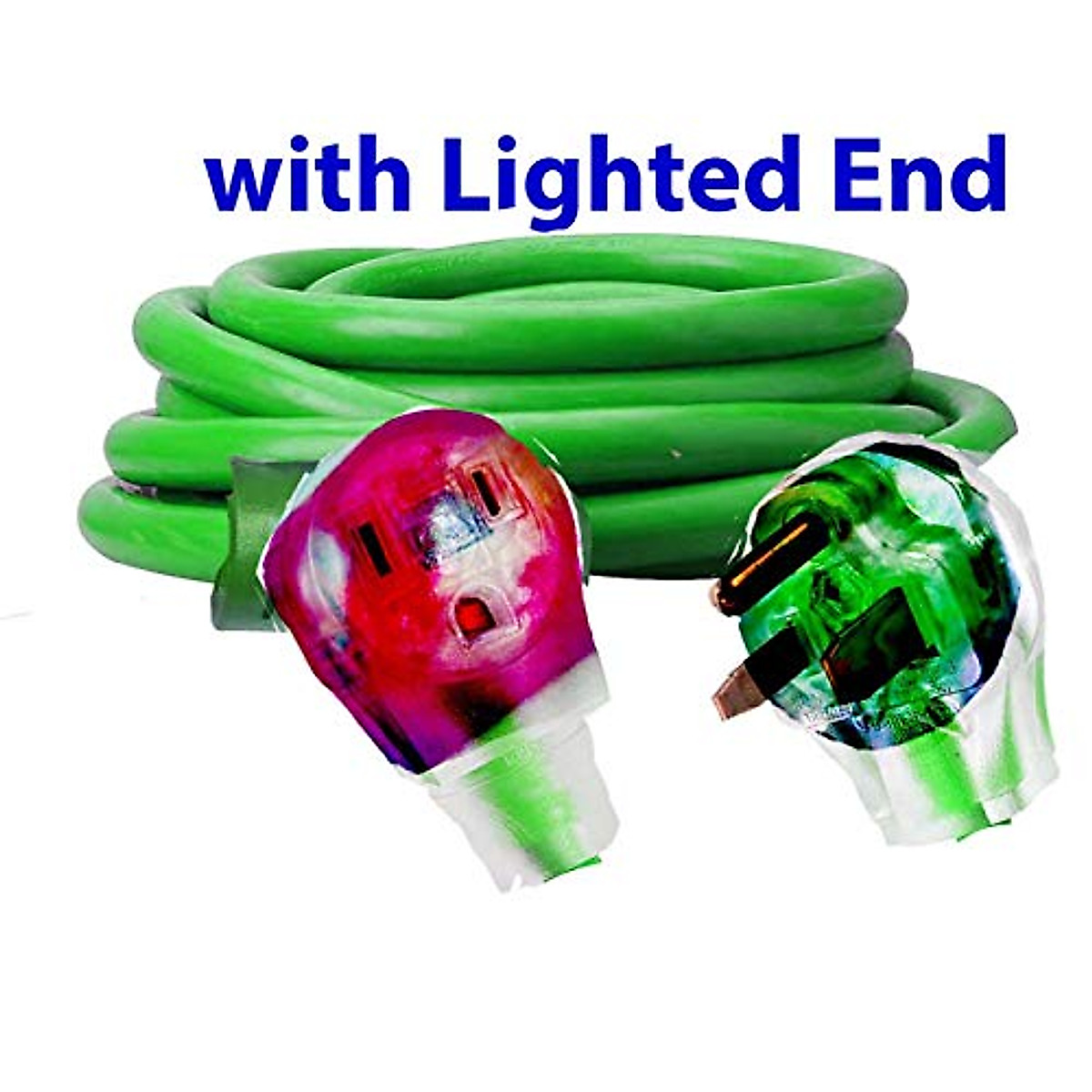 8/3 Welder Extension Cord 25 ft 10,000 Watts Nema 6-50 250-Volt Welder Extension Cord 8 Gauge Lighted end 220 Welder Extension Cord 50 amp Welding Extension Cord 25 ft 6/3 Plug