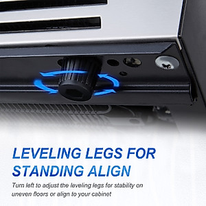 Phiestina Wine Refrigerator, 24 inch-46 Bottles Wine Cooler, Built-in Wine Fridge Under Counter or Freestanding Dual Zones, Auto Defrost with 6 Removable Shelves Glass Door for Home Office Bar